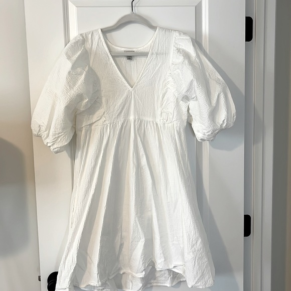 a new day | Dresses | Puffed Sleeve Crinkle Mini Dress | Poshmark